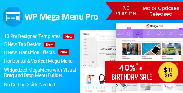 WP Mega Menu Pro - Responsives Mega Menü Plugin für WordPress - Agentur ...