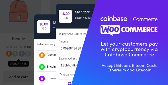 Coinbase Commerce für WooCommerce - Agentur zweigelb