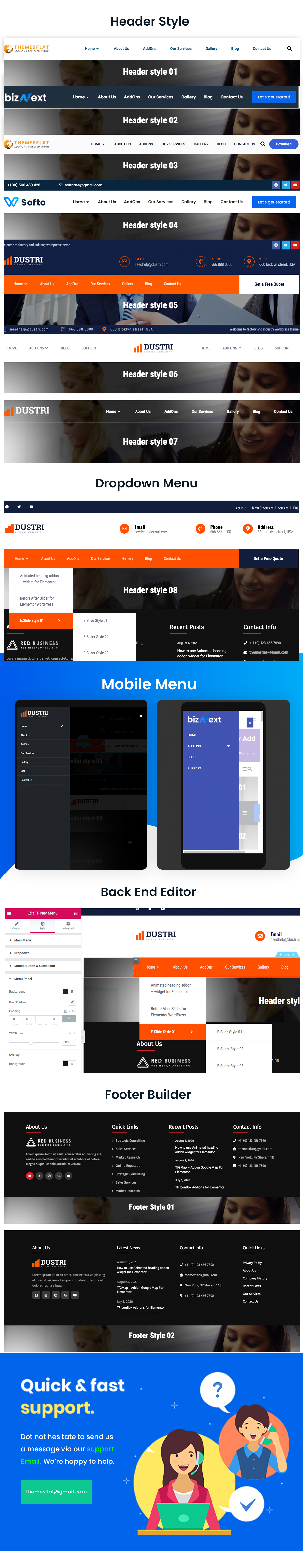 Elementor Header Footer Builder Addon