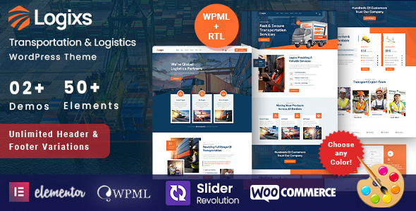 Logixs – WordPress-Layout für Transport und Logistik - Agentur zweigelb