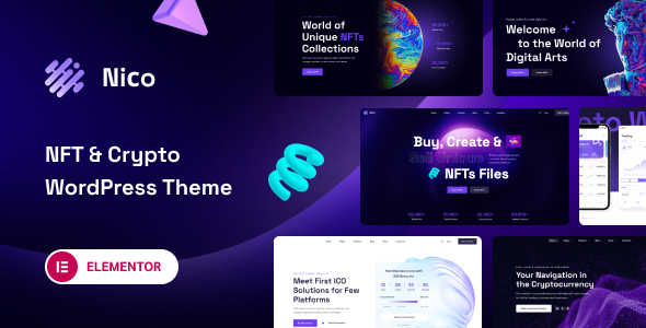Nico – Creative & NFT-Affiliate WordPress Layout - Agentur zweigelb