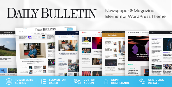 Daily Bulletin – WordPress-Layout für Zeitschriften und Zeitungen ...