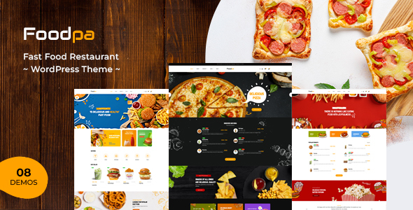 Foodpa – WooCommerce-Template für Fast-Food-Restaurants - Agentur zweigelb