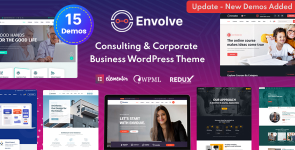 Envolve – WordPress-Layout für Beratungsunternehmen - Agentur zweigelb