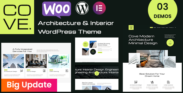 Cove – WordPress-Template für Architektur und Innenarchitektur ...