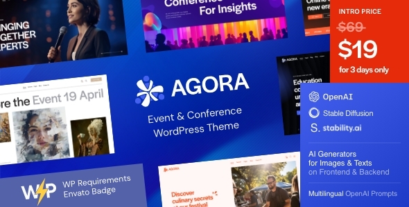 Agora – WordPress-Layout für Events und Konferenzen - Agentur zweigelb