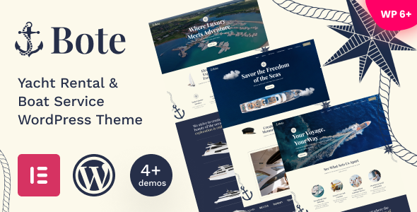 Bote – WordPress-Vorlage für Yachtvermietung und Bootsservice - Agentur ...