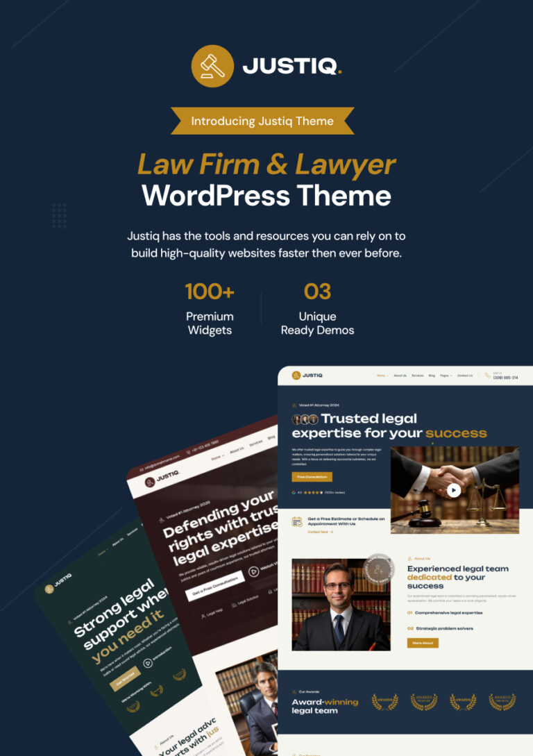 Justiq – WordPress-Layout für Rechtsanwälte - Agentur zweigelb