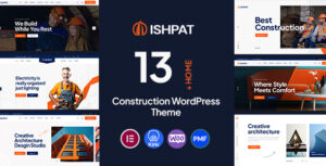 Ishpat – Bau-WordPress-Template - Agentur zweigelb
