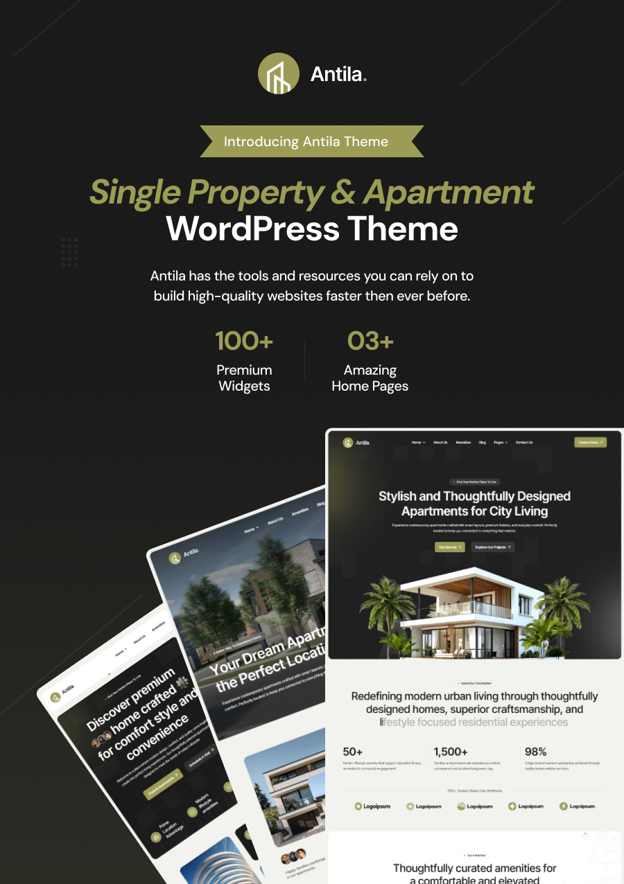 Antila – WordPress-Template für Einzelimmobilien und Wohnungen ...