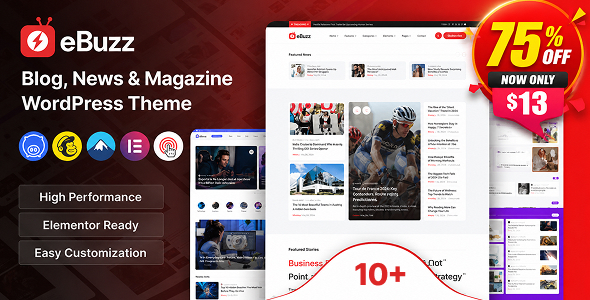 ebuzz – WordPress-Layout für Blogs, Nachrichten und Magazine - Agentur ...