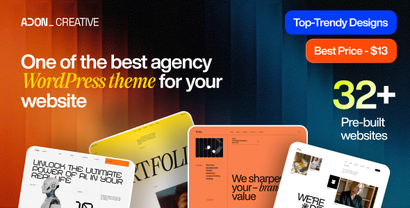 Adon – WordPress-Layout für das Portfolio der Kreativagentur - Agentur ...