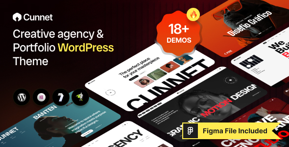 Cunnet - Creative Agency and Portfolio WordPress Template - Agentur ...