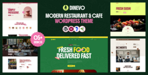 Dinevo – Modernes Restaurant- und Café-WordPress-Template - Agentur ...