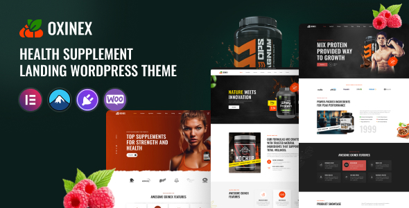 Oxinex – WordPress-Layout für Gesundheitsergänzung - Agentur zweigelb